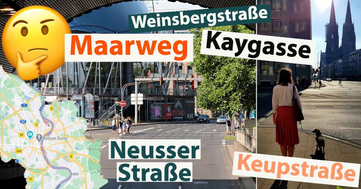In welchem Kölner Stadtteil liegen diese 16 Straßen?