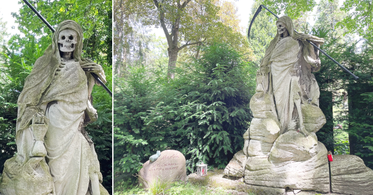 Der Sensenmann: Woher das Gesicht des Todes auf Melaten kommt