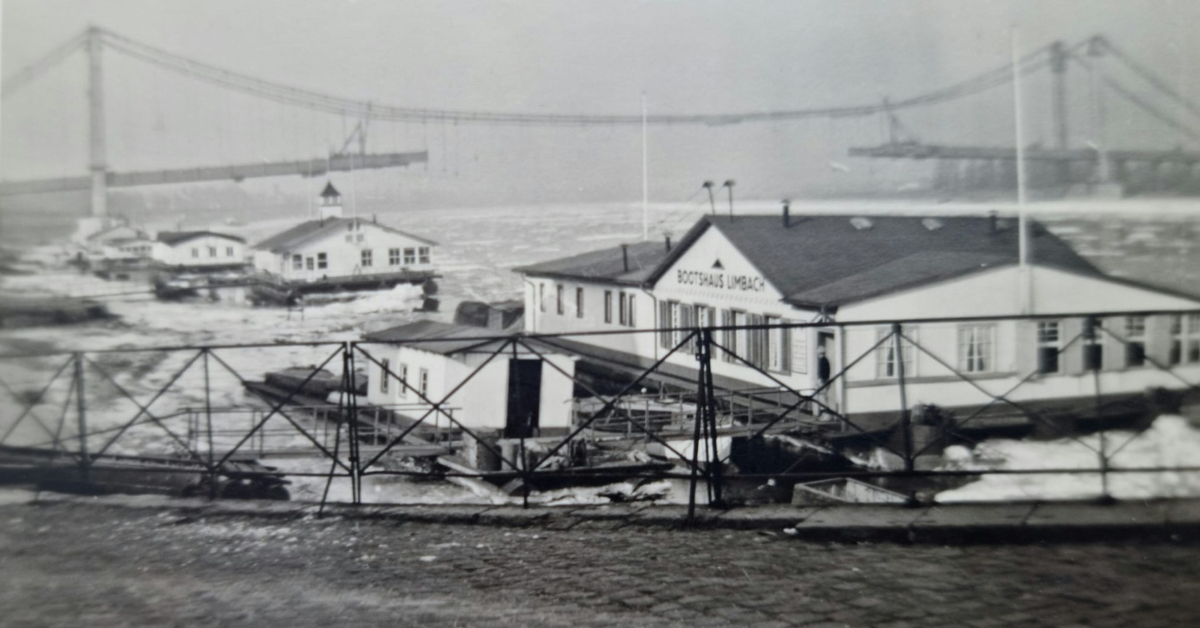 So sah der Winter in den 1950er-Jahren am Kölner Rheinufer aus