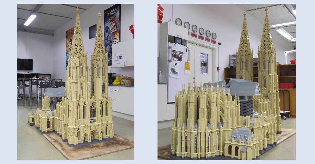 So sieht der Kölner Dom aus 272.000 Lego-Steinen aus