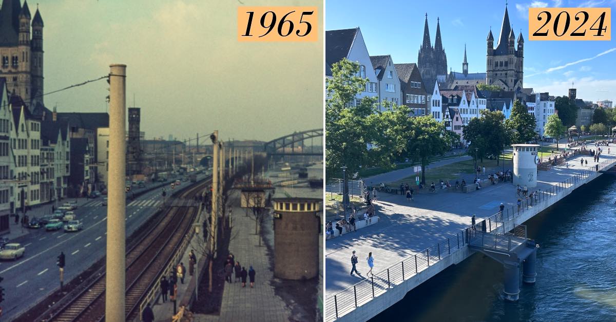 So sah es früher am Kölner Rheinufer in der Altstadt aus