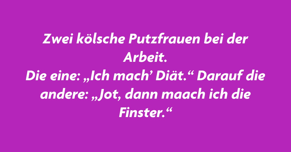 9 kölsche Witze, die beweisen: Rheinländer haben den besten Humor